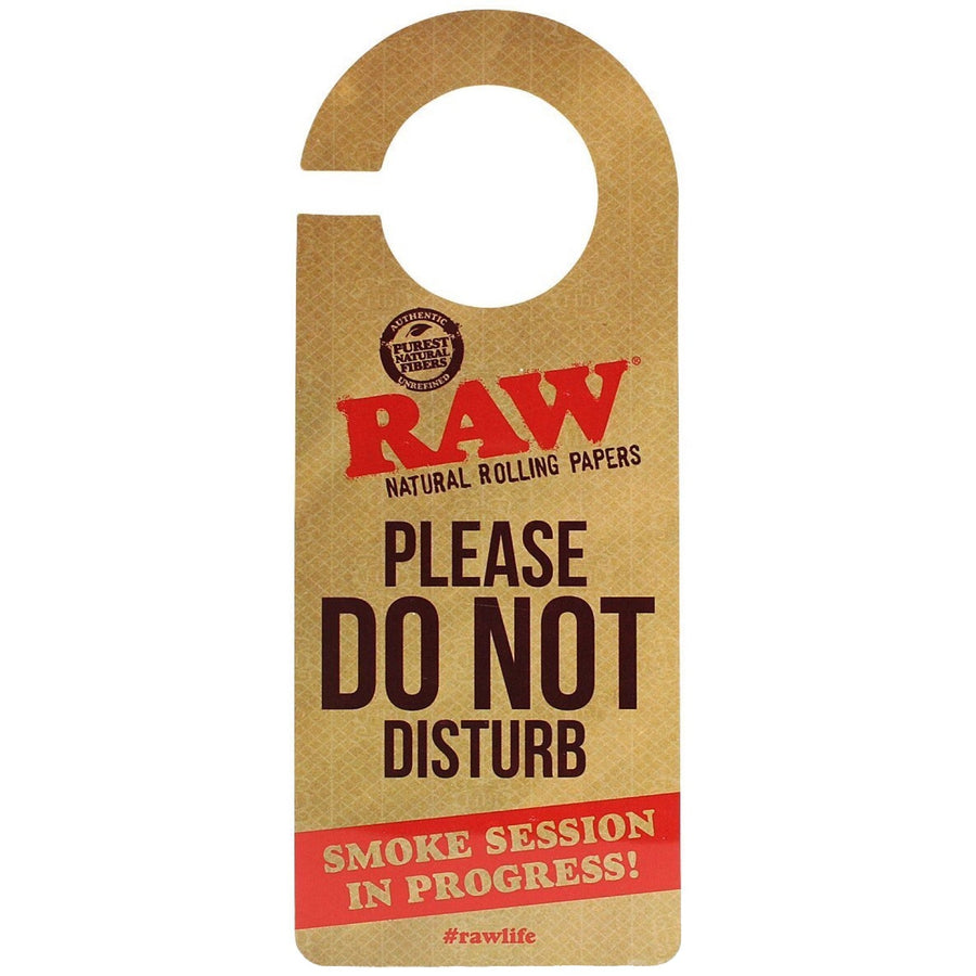 Raw® Rolling Papers "Do Not Disturb" Door Sign · Dyspensr Wholesale